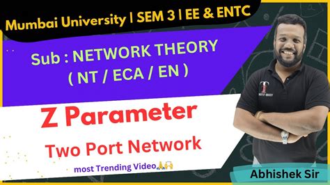 Z Parameter Of Two Port Network Ecaennt Electricalextcetrx