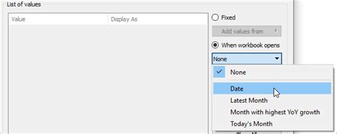 Parameters In Tableau A Parameter Is A Workbook Variable Such By