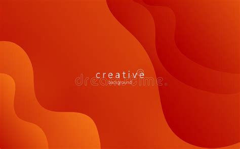 Minimal Abstract Dynamic Orange Gradient Color Fluid Liquid Wavy Shape Geometric Composition
