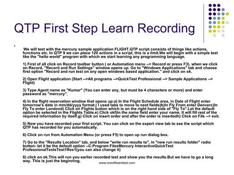 Qtp Tutorials PPT Computer Software And Applications Computing Qtp Tutorials PPT Computer Software And Applications Computing