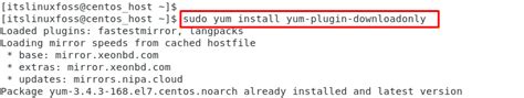 how to use “yum downloadonly” to download a package without installing