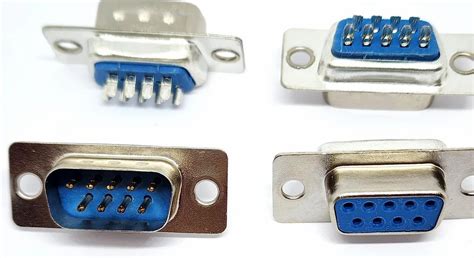 Confly 2 9pin D Type Female Connector Db9 Socket Electrical Connector