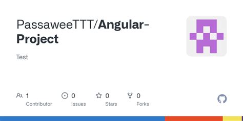 Github Passaweettt Angular Project Test