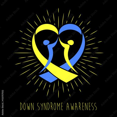 World Down Syndrome Day Symbol Of Down Syndrome Awareness People And