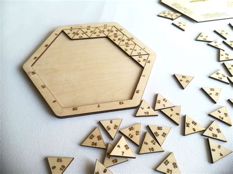 Skaitļu Trijstūru Puzle Solidwoodts