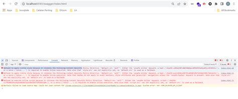 When Opening Swaggerindexhtml I Receive An Error