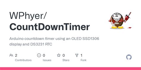 GitHub WPhyer CountDownTimer Arduino Countdown Timer Using An OLED SSD Display And DS RTC