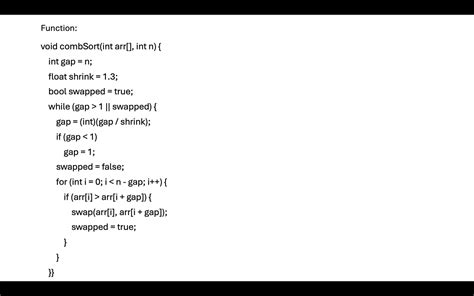 Unraveling The Comb Sort Algorithm A Simple Yet Effective Sorting
