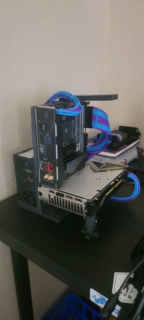 Open Air ITX Case With Radiator Support By DustyBandango Download Free STL Model Printables Com