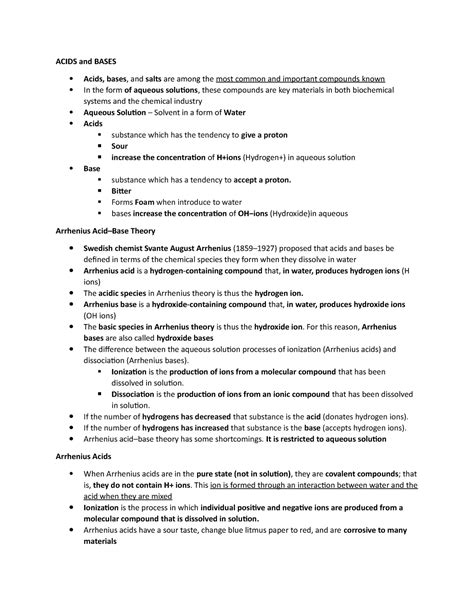 Org Chem Acid And Bases Organic Chemistry Lecture Notes NEW ACIDS And BASES Acids