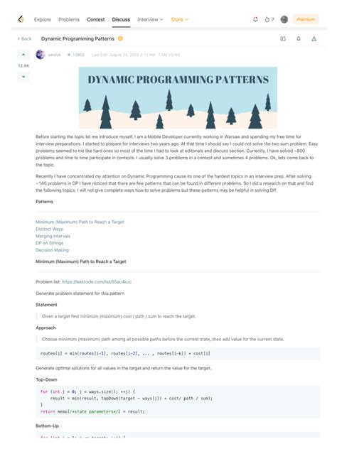 screencapture leetcode discuss general discussion 458695 dynamic