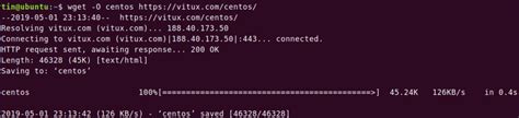 how to download a file on ubuntu linux using the command line vitux