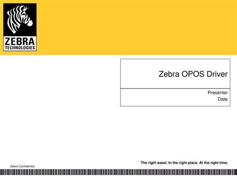 Ppt Zebra Opos Driver Powerpoint Presentation Free Download Id554581