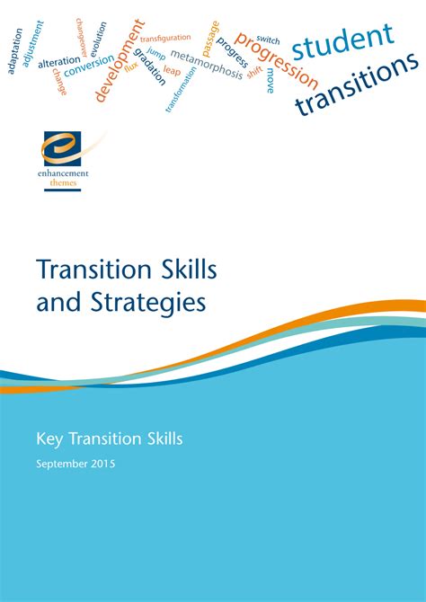 PDF Transition Skills And Strategies Key Transition Skills