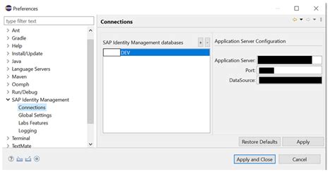 SAP IDM With Eclipse Error Message SAP Community