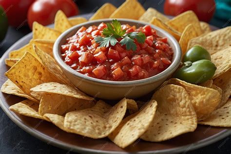 Premium Photo Chips And Salsa Platter For Party