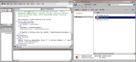 Fungsi Untuk Membuka Database Di Access Vba Access Terapan