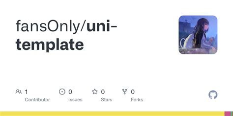 GitHub FansOnly Uni Template