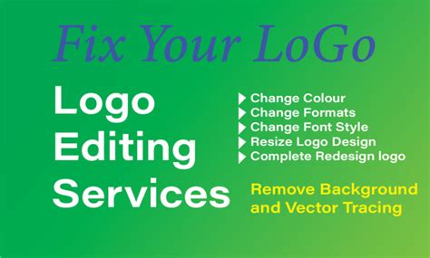 Recreate Redesign Modify Or Fix Edit Your Logo By Graphe Fiverr