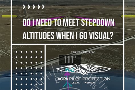 Do I Need To Meet Stepdown Altitudes When I Go Visual Boldmethod