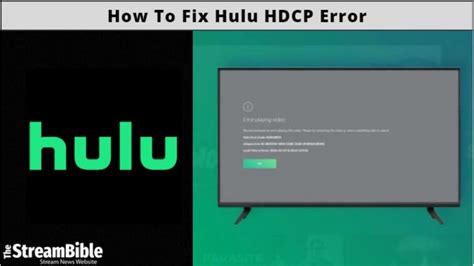 How To Fix Hulu HDCP Error In 2023 Updated November