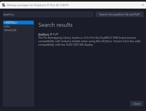 DualMCU Library MicroPython DualMCU ONE Development Board 0 0 1 Documentation