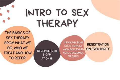 Intro To Sex Therapy Ohhi Collective