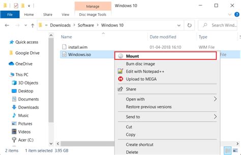3 Ways To Mount Or Unmount Iso File On Windows 10 Techcult