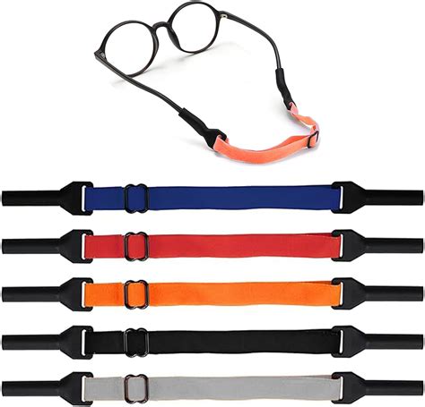 5 Pcs Adjustable Glasses Strap Universal Eyeglasses Strap Silicone