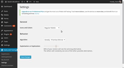 Multi Armed Bandit Conversion Algorithm For Wordpress