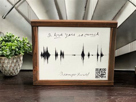 Sound Wave Sign With Qr Code Voice Recording Art Custom Sound Wave T Playable Qr Code