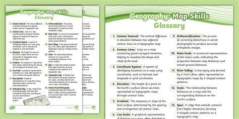 Gr 9 Map Skills Glossary