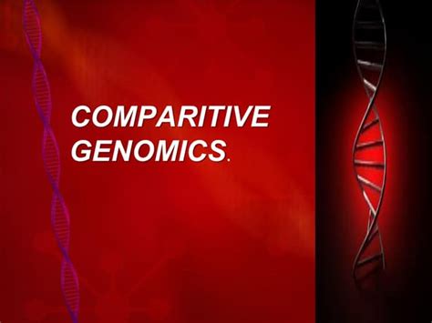 Comparative Genomics Pdf