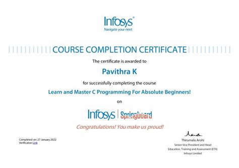 Pavithra K On Linkedin Infosys