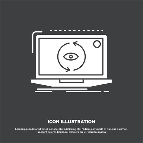 app application new software update icon glyph vector symbol for