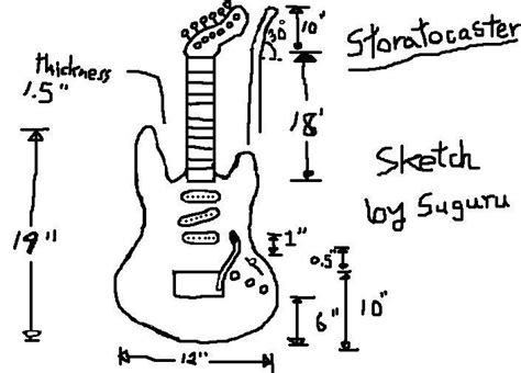 Fender Stratocaster Drawing At Explore Collection