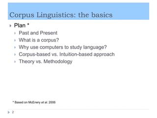 Corpus Linguistics The Basics PPTX