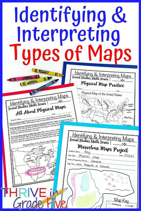 Three Maps With The Text Identifying And Interpreting Types Of Maps