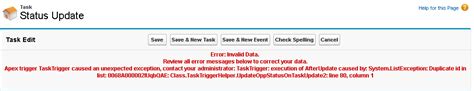 system listexception duplicate id in list quotes sites