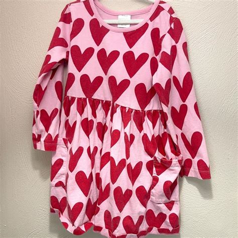 Hanna Andersson Dresses Hanna Anderson Pink And Red Heart Dress