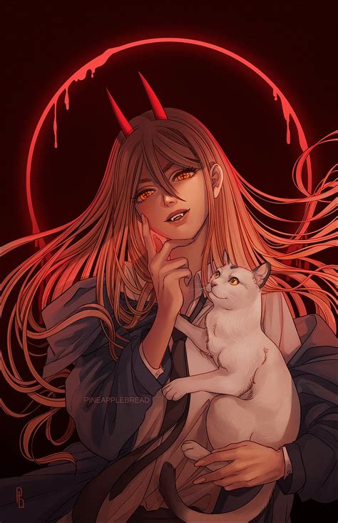 Power And Meowy Chainsaw Man Drawn By Pineapplebreads Danbooru