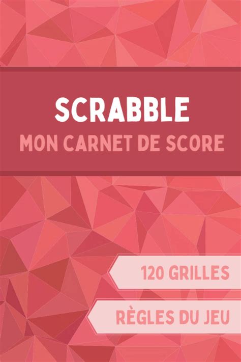 Buy Scrabble Mon Carnet De Score Journal De Bord Pour Noter Ses