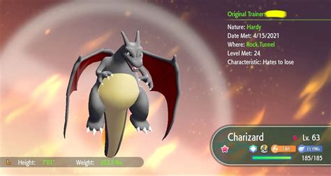 Shiny Charizard Charizard Pokemon Letting Go