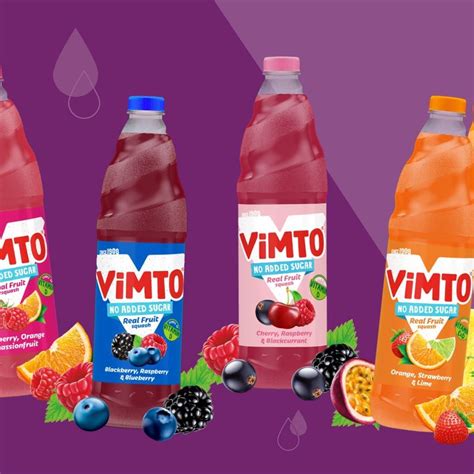 Vimto Real Fruit Squash Original No Added Sugar Mixed Fruit Juice Cordial Drink Blackcurrant