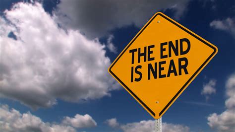 The End Is Near Sign Stock Motion Graphics SBV 300227186 Storyblocks