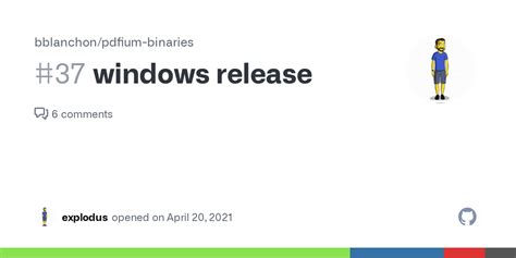 Windows Release Issue Bblanchon Pdfium Binaries Github