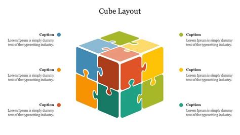Puzzle Cube Layout PowerPoint Presentation Template Powerpoint Presentation Presentation