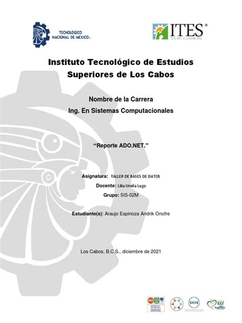 6 2 reporte pdf active x data objects servidor sql de microsoft