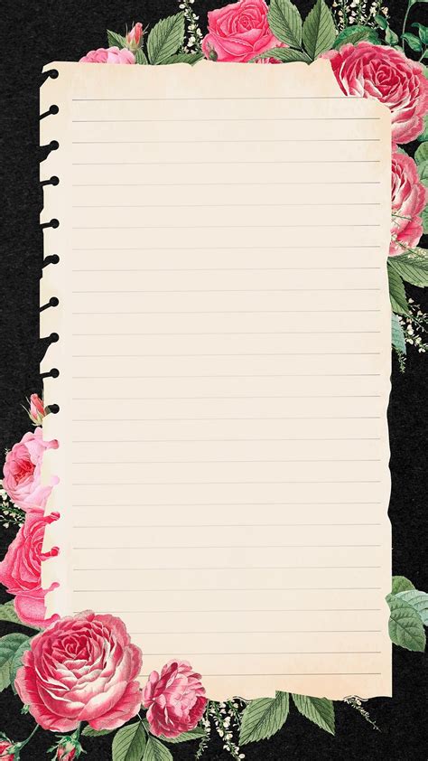 Aesthetic Background Notebook Page Images Free Photos PNG Stickers Wallpapers Backgrounds