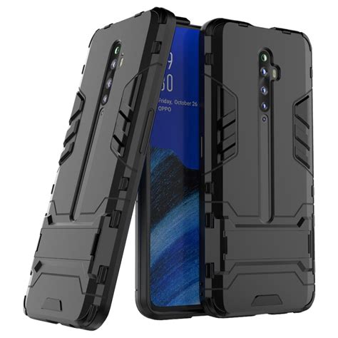 Slim Armour Tough Shockproof Case For Oppo Reno Z Black